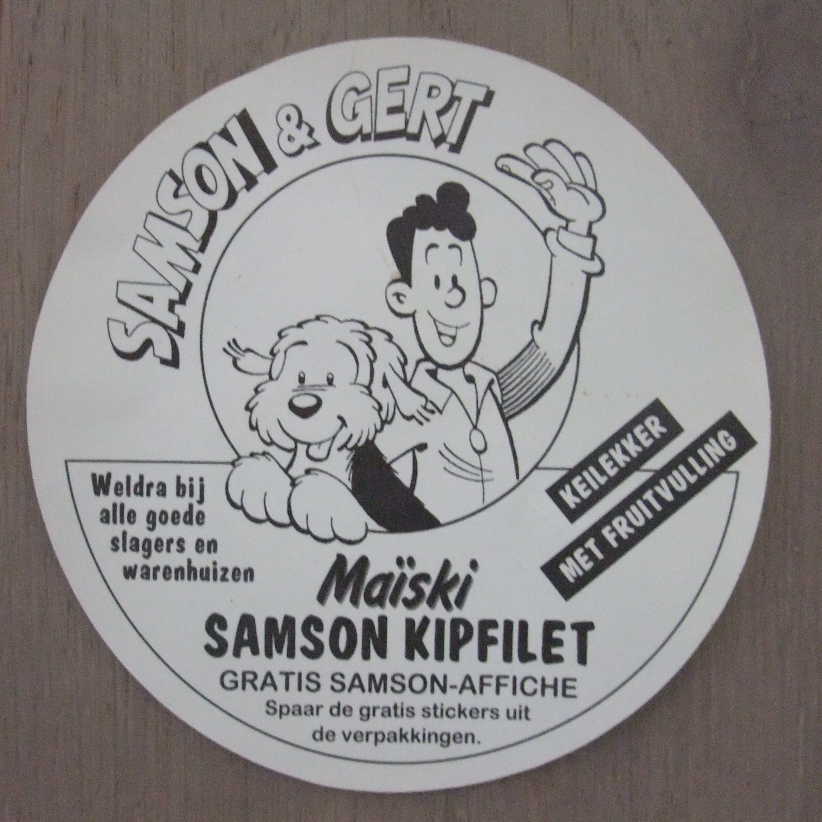 Sticker / Samson en Gert - U Zoekt Ik Vind